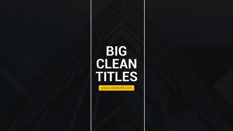 Dynamic Big Titles ~ After Effects Project #123268427