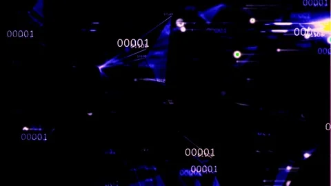 dynamic binary number animation with dat... | Stock Video | Pond5