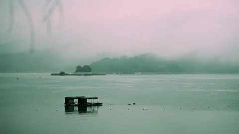 Dynamic clouds and wispy fog, delicate r... | Stock Video | Pond5