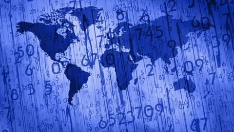 Dynamic data visualization animating num... | Stock Video | Pond5