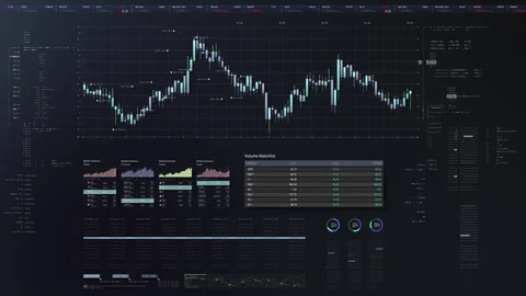 Dynamic data visuals for business info g... | Stock Video | Pond5