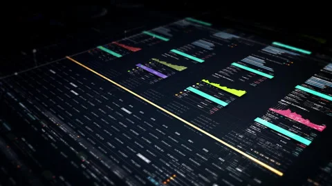 Dynamic data visuals for business info g... | Stock Video | Pond5