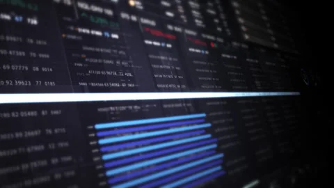 Dynamic data visuals for business info g... | Stock Video | Pond5