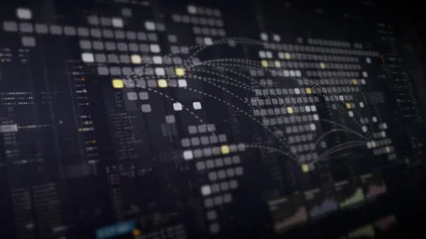 Dynamic data visuals for business info g... | Stock Video | Pond5