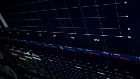 Dynamic data visuals for business info g... | Stock Video | Pond5