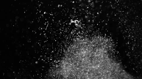 Dynamic dust particles flow on black bac... | Stock Video | Pond5