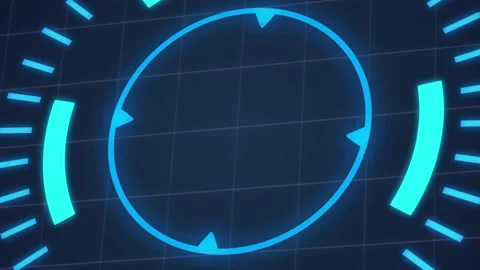 Dynamic hi tech hud animation in 4K UHD ... | Stock Video | Pond5