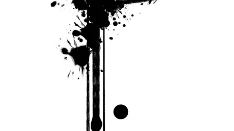 Dynamic ink transition animation, black ... | Stock Video | Pond5