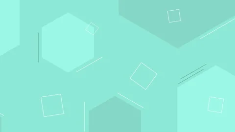 Dynamic looped cyan shape background. | Stock Video | Pond5