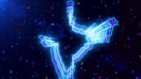 Dynamic Neon India Map: Futuristic Glowi... | Stock Video | Pond5