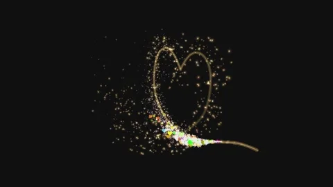 Dynamic Particle Animation: Heart Shape ... | Stock Video | Pond5
