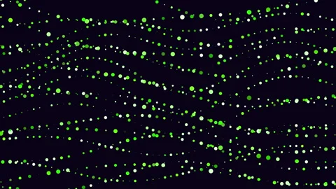 Dynamic ripple effect white dots flowing... | Stock Video | Pond5