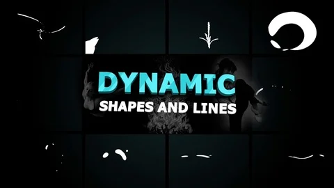 Dynamic Shapes and Lines | After Effects ~ After Effects #124001382