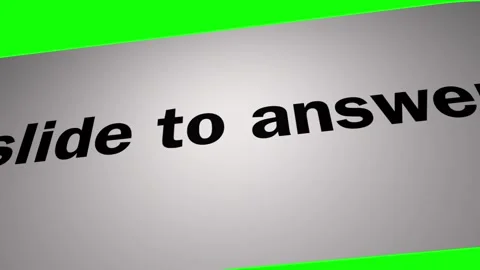Dynamic Slide to Answer phone alert over... | Stock Video | Pond5