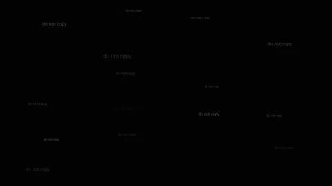 Dynamic watermark overlay, do not copy t... | Stock Video | Pond5