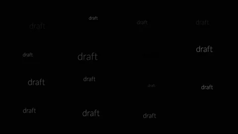 Dynamic watermark overlay, draft text on... | Stock Video | Pond5