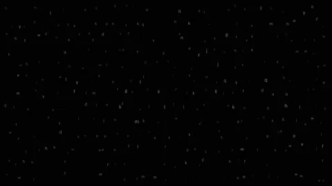 Dynamic watermark overlay, letters on bl... | Stock Video | Pond5