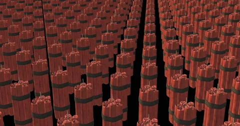 Dynamite serial production 3d animation | Stock Video | Pond5