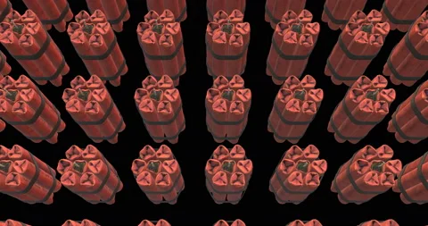 Dynamite serial production 3d animation | Stock Video | Pond5