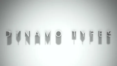 dynamo types 3D title animation white te... | Stock Video | Pond5