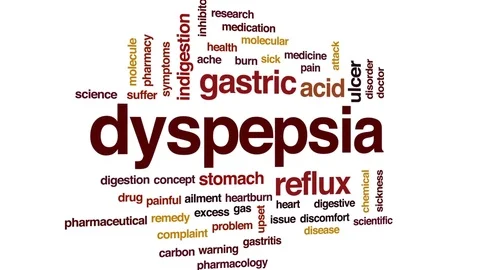 Dyspepsia animated word cloud, text desi... | Stock Video | Pond5