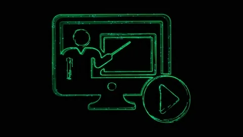 E-learning Animated Icon appearing with ... | Stock Video | Pond5