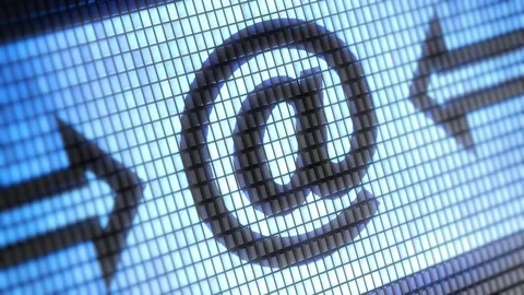 E-mail icon on the Screen. 4K Resolution... | Stock Video | Pond5