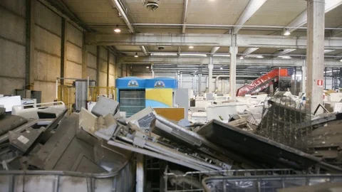 E-Waste Pan Recycling | Stock Video | Pond5