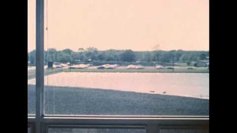 Early 1960s nuclear reactor control room... | Stock Video | Pond5