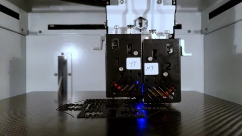 Early stage of a 3D printing process | Stock Video | Pond5