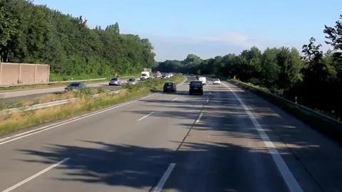 Summer Autobahn Stock Footage ~ Royalty Free Stock Videos | Pond5