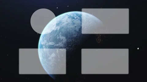 Earth 3DCG YouTube end card ending scree... | Stock Video | Pond5
