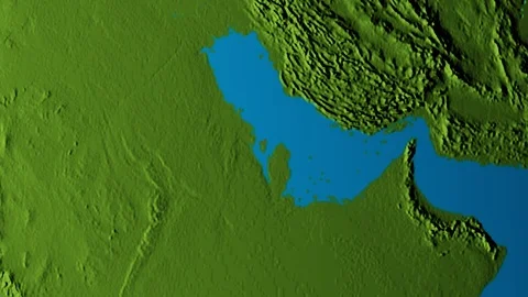 Earth with borders of Bahrain graphic | Stock Video | Pond5