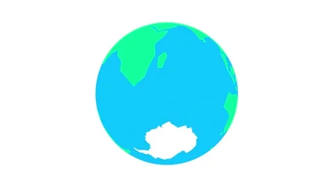 Earth cartoon 2d flat animation with Ant... | Stock Video | Pond5