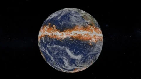 Earth Consumed by Fire A Terrifying Envi... | Stock Video | Pond5