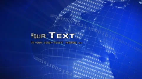 Earth Display With Digital Code ~ After Effects #23532437