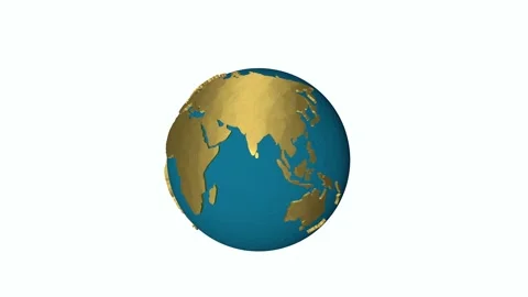 Earth globe. 3D animation of the earth o... | Stock Video | Pond5