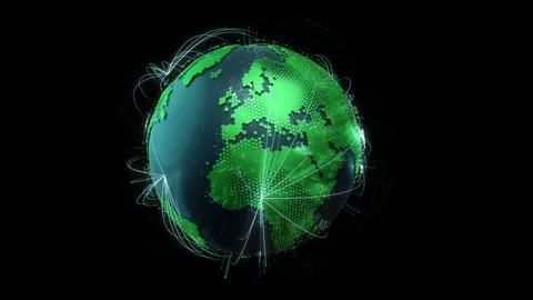 Earth globe 3D animation with zoom out e... | Stock Video | Pond5