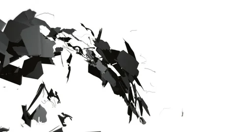 earth globe explodes and falls into piec... | Stock Video | Pond5