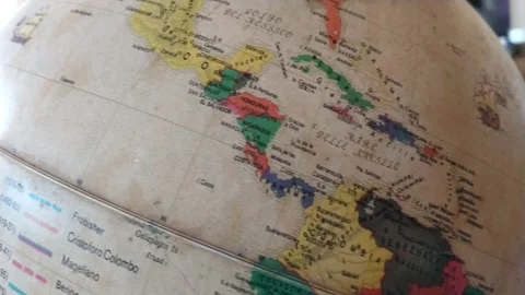 earth globe map spinning. sphere globe m... | Stock Video | Pond5