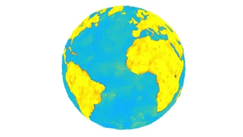 Earth globe smooth crayon drawing pulsin... | Stock Video | Pond5