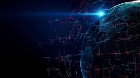 Earth globe with transparent night map o... | Stock Video | Pond5