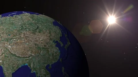 Earth Globe Turning World Map | Stock Video | Pond5