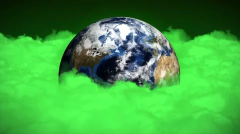 Earth in Green Pollution Clouds, Loop, 4... | Stock Video | Pond5
