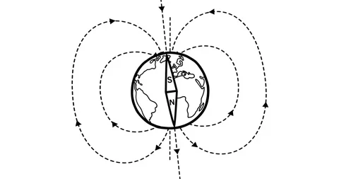 Earth magnetic field with arrows and lin... | Stock Video | Pond5