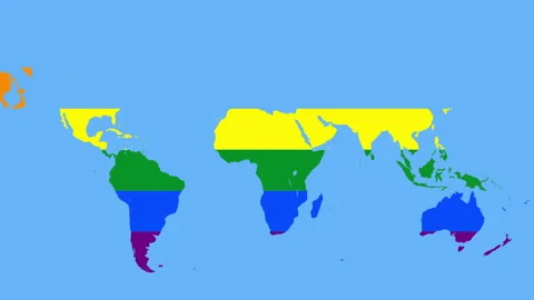 Earth map 2d animation background. | Stock Video | Pond5