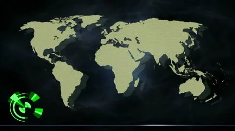 Earth Map with animation background | Stock Video | Pond5