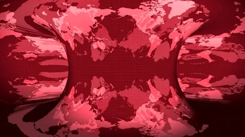 Earth map rotated on a mirror background | Stock Video | Pond5