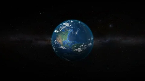 Earth Planet Zoom In Animation, 3D World... | Stock Video | Pond5