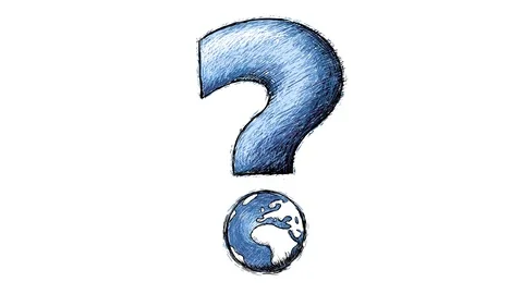 Earth question mark | Stock Video | Pond5